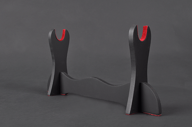 BLACK WOOD SINGLE TIER SWORD TABLE STAND – Handmade Sword