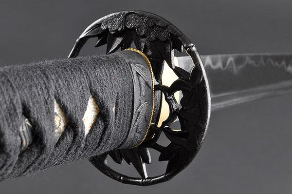 FULLY HAND FORGED CLAY TEMPER PRACTICAL BAMBOO SAMURAI KATANA SWORD ...